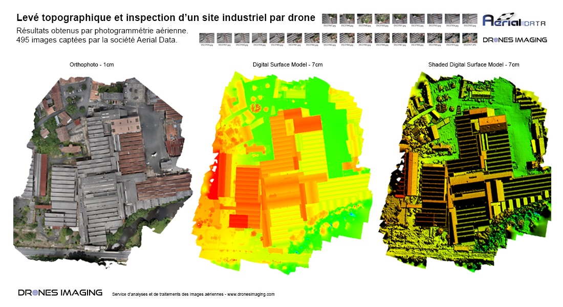 Relevé topographique et inspection de toiture - DRONES IMAGING