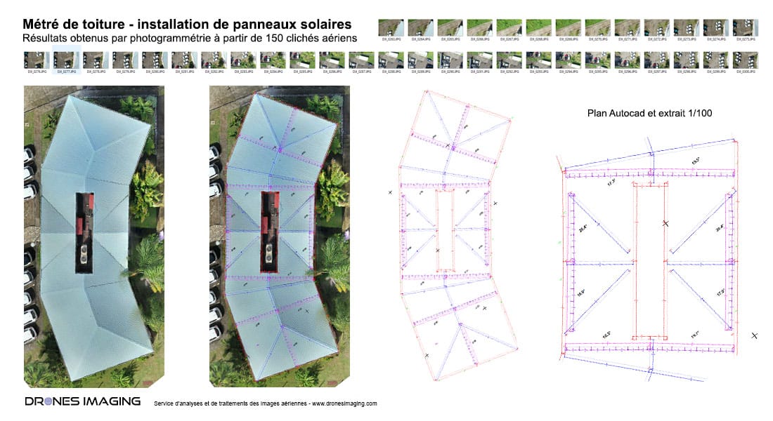 Roof measurements by photogrammetry - DRONES IMAGING